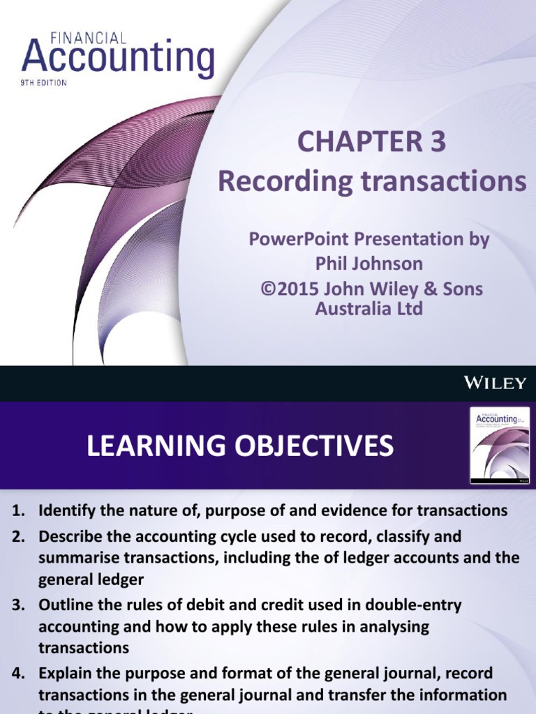 Recording Transactions: Powerpoint Presentation by Phil Johnson ©2015 ...