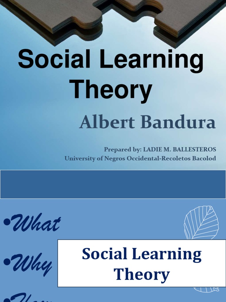 Albert Bandura Social Learing | PDF | Reinforcement | Learning Theory ...