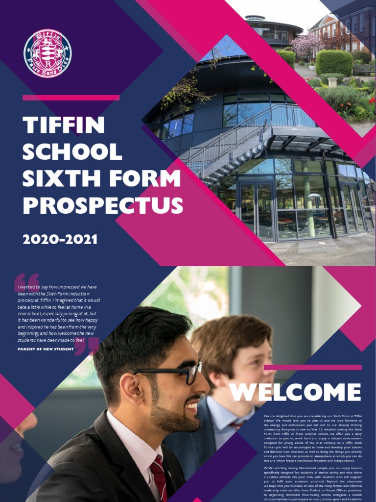 Tiffin Sixth Form Prospectus | PDF | Schools | Teachers