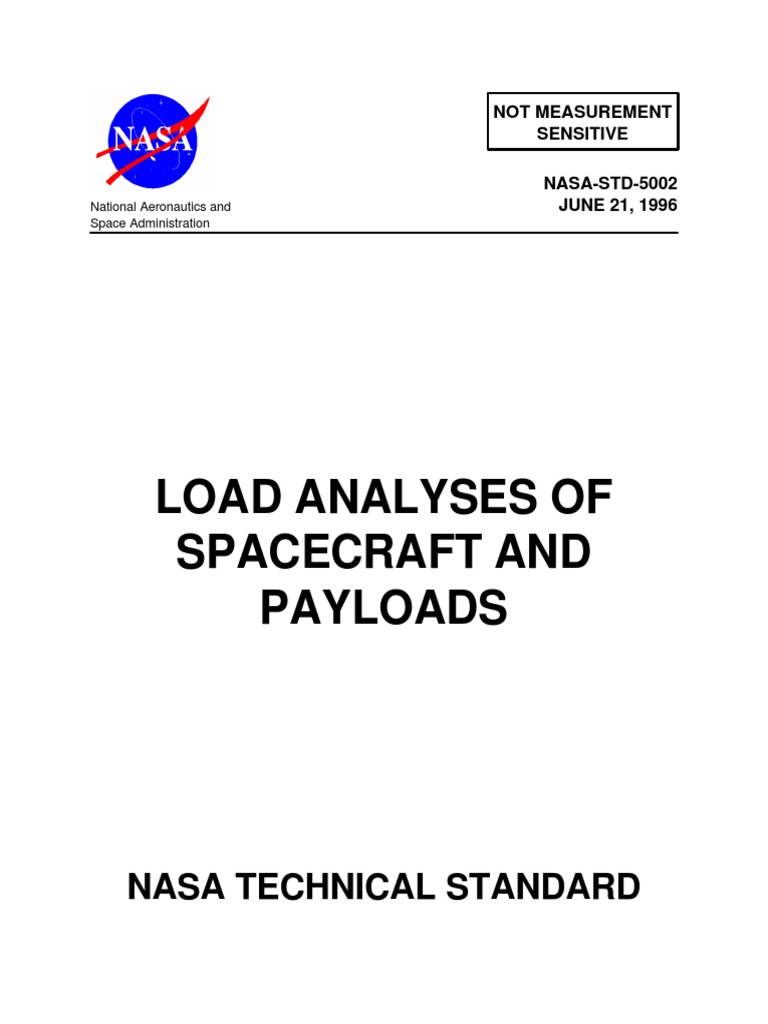 NASA Load Analysis Standard for Spacecraft and Payloads | PDF ...