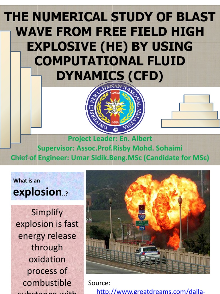 The Numerical Study of Blast Wave From Free Field High Explosive (He ...