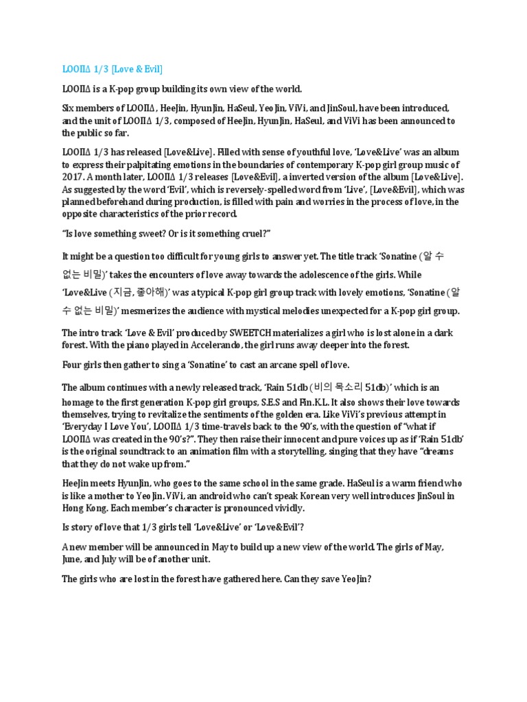 Loona Facts | PDF | Remix | Cherry Loona Facts | PDF | Remix | Cherry