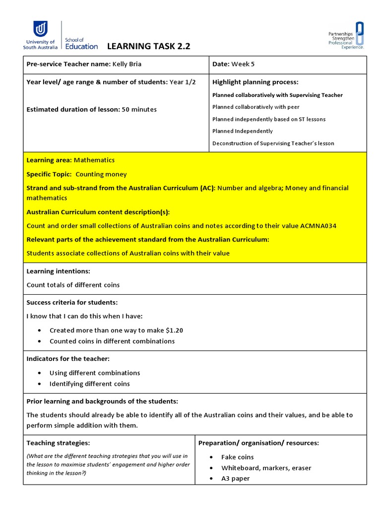 Learning Task 2 | PDF | Curriculum | Teachers