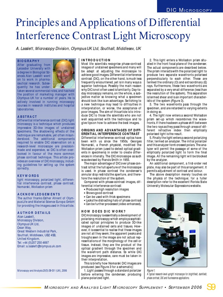 Dic Micros | Download Free PDF | Microscopy | Optics
