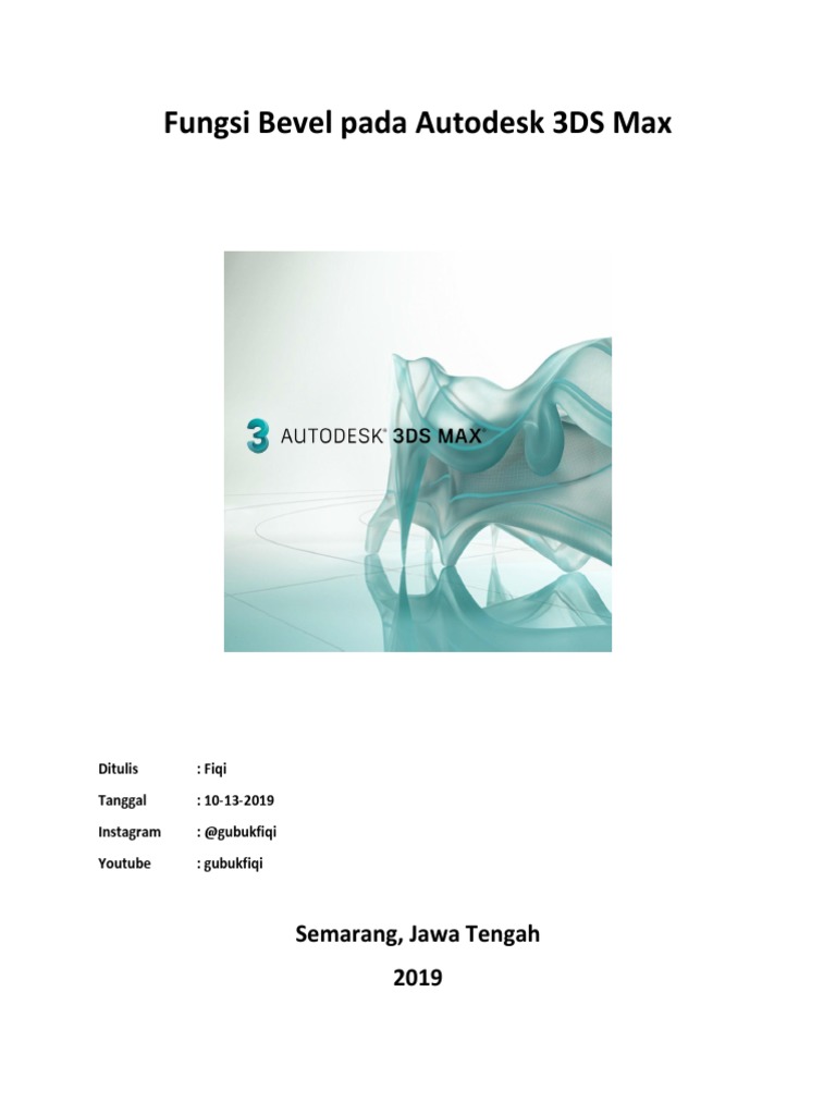 Fungsi Bevel Pada Autodesk 3DS Max | PDF