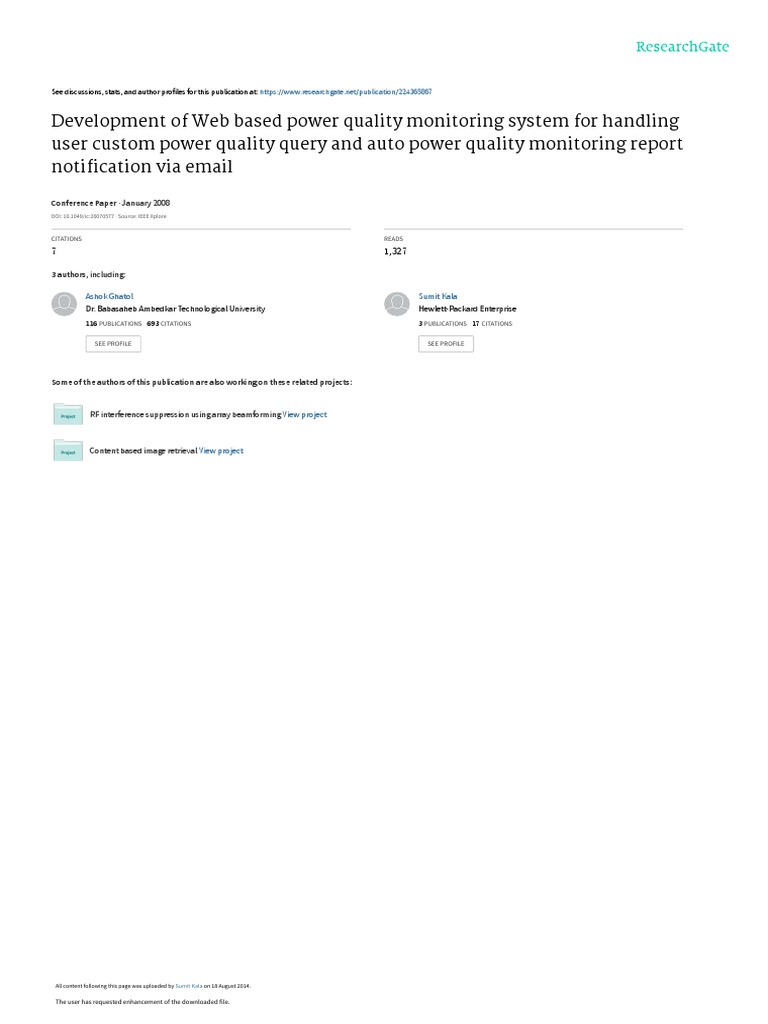 Development of Web Based Power Quality Monitoring System | Download ...