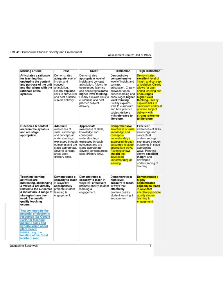 Hsie Assign 2 Marked | PDF | Narrative | Educational Assessment