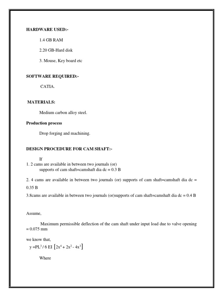 Cam Profile | PDF | Cylinder (Engine) | Vehicle Parts