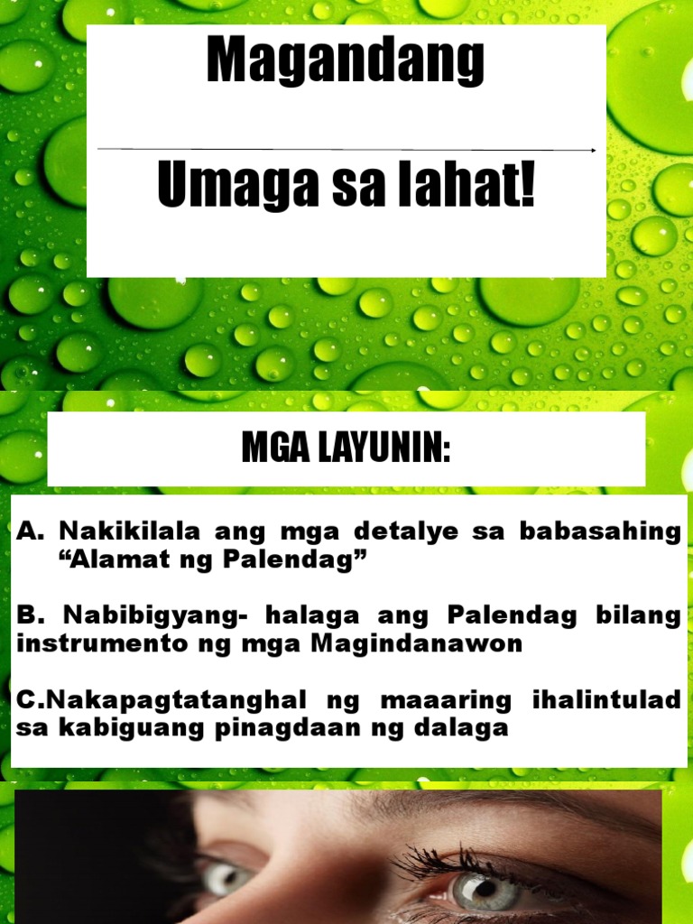 Alamat NG Palendag | PDF