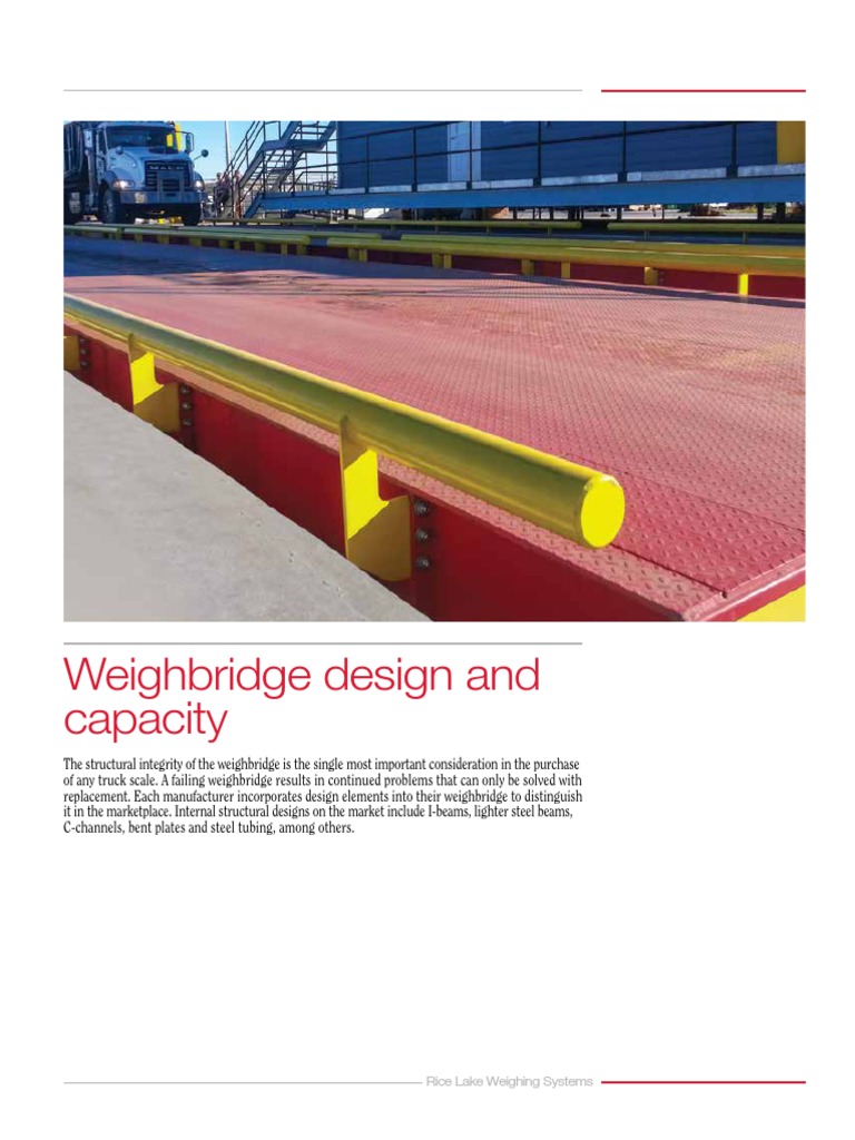 Weighbridge Design and Capacity: Rice Lake Weighing Systems | PDF ...
