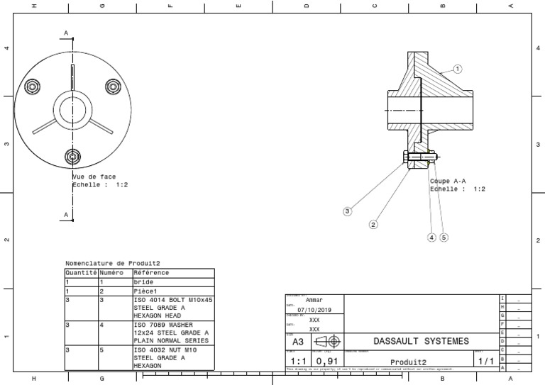 Drawing Catia | PDF | Metalworking | Joining