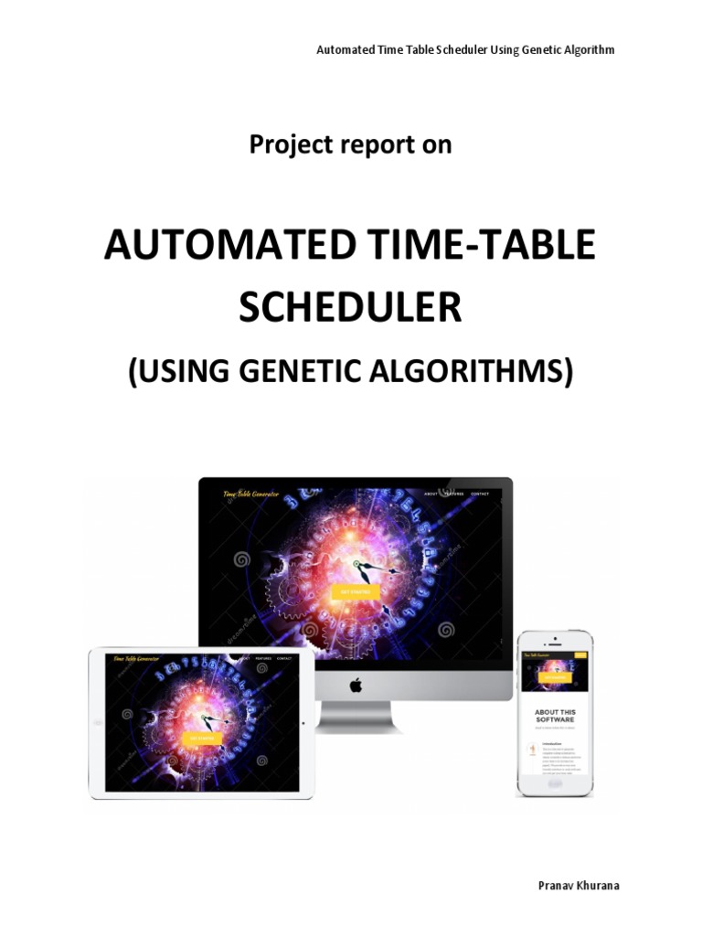 Automated Timetable Scheduler | PDF | Genetic Algorithm | Evolution Automated Timetable Scheduler | PDF | Genetic Algorithm | Evolution