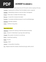 Holes Vocabulary by Chapter 1-50 | PDF