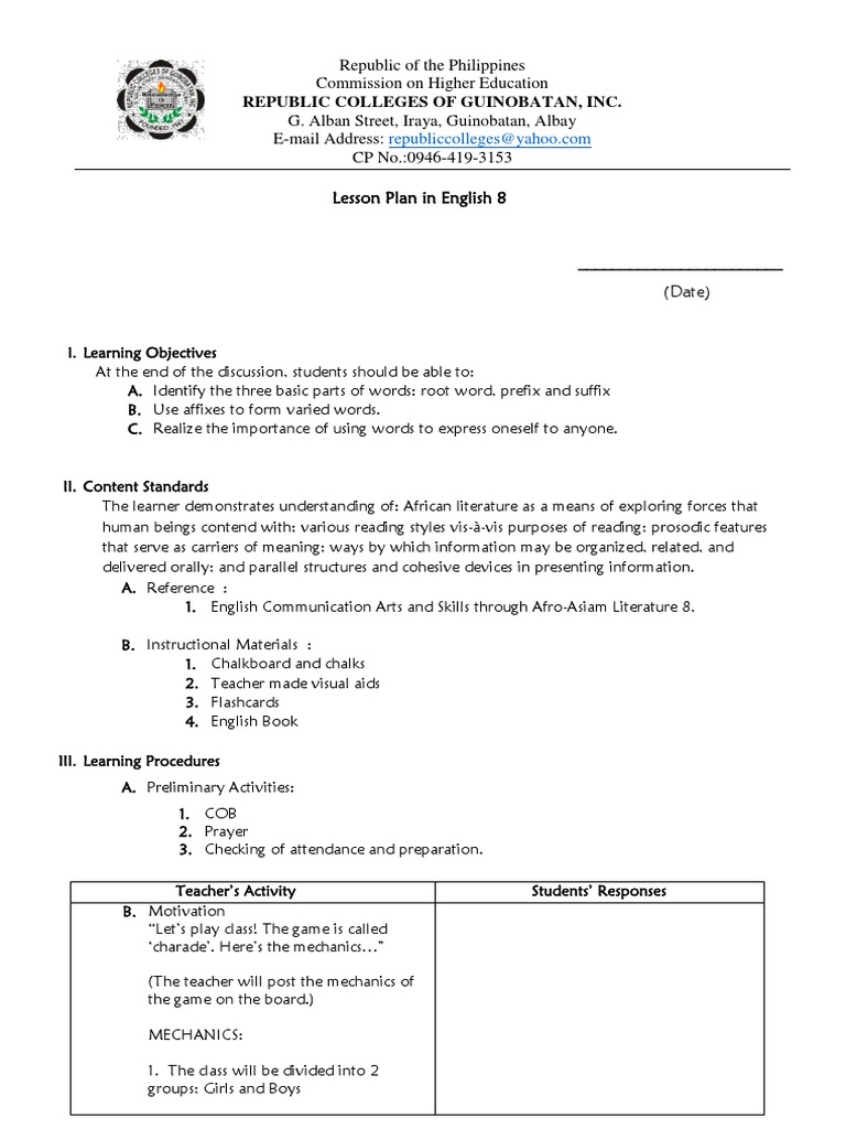 Affixes - Grade 8 | PDF | Word | Adverb