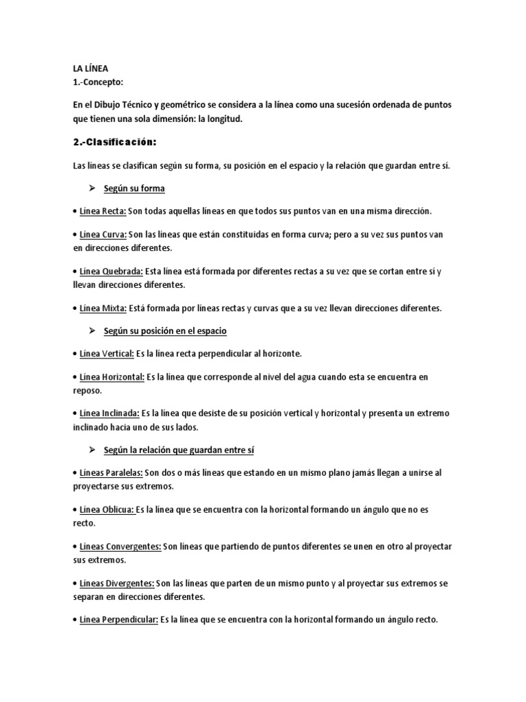 La Linea | PDF | Línea (geometría) | Curva