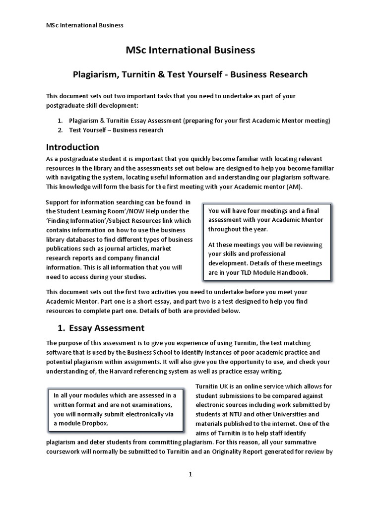 Turn It in | PDF | Turnitin | Plagiarism