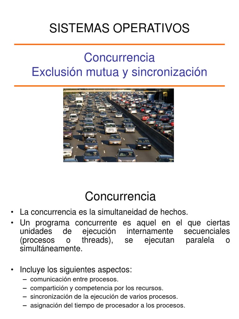 Concurrencia PDF | PDF | Proceso (Computación) | Sistema operativo