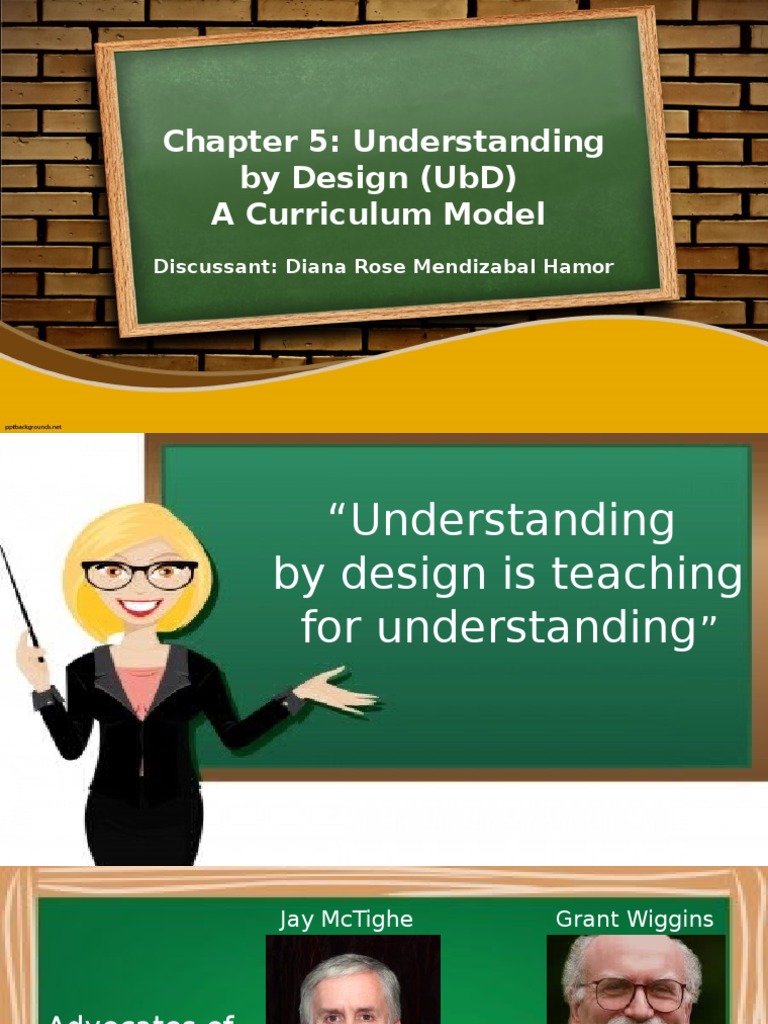 Chapter 5 Understanding The Design | PDF | Curriculum | Metacognition