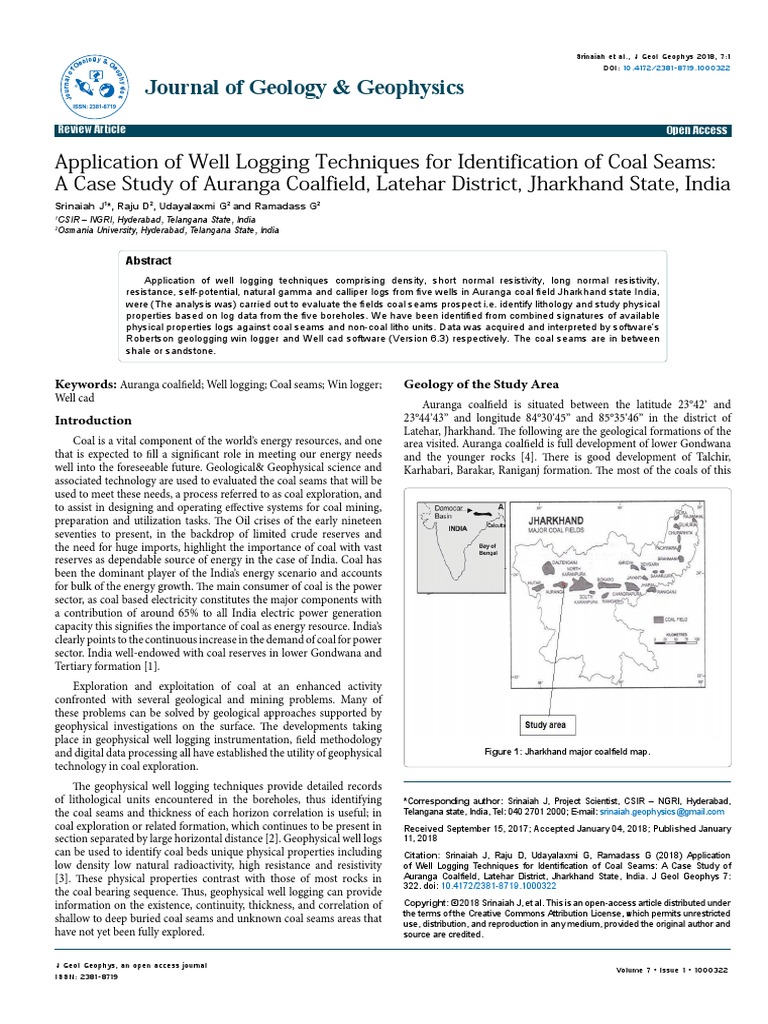 Journal of Geology & Geophysics | PDF | Earth Sciences | Science