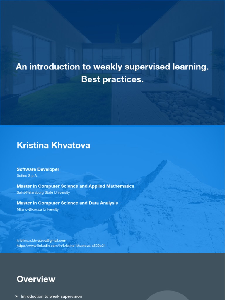 Weak Supervised Learning | PDF | Applied Mathematics | Artificial Intelligence