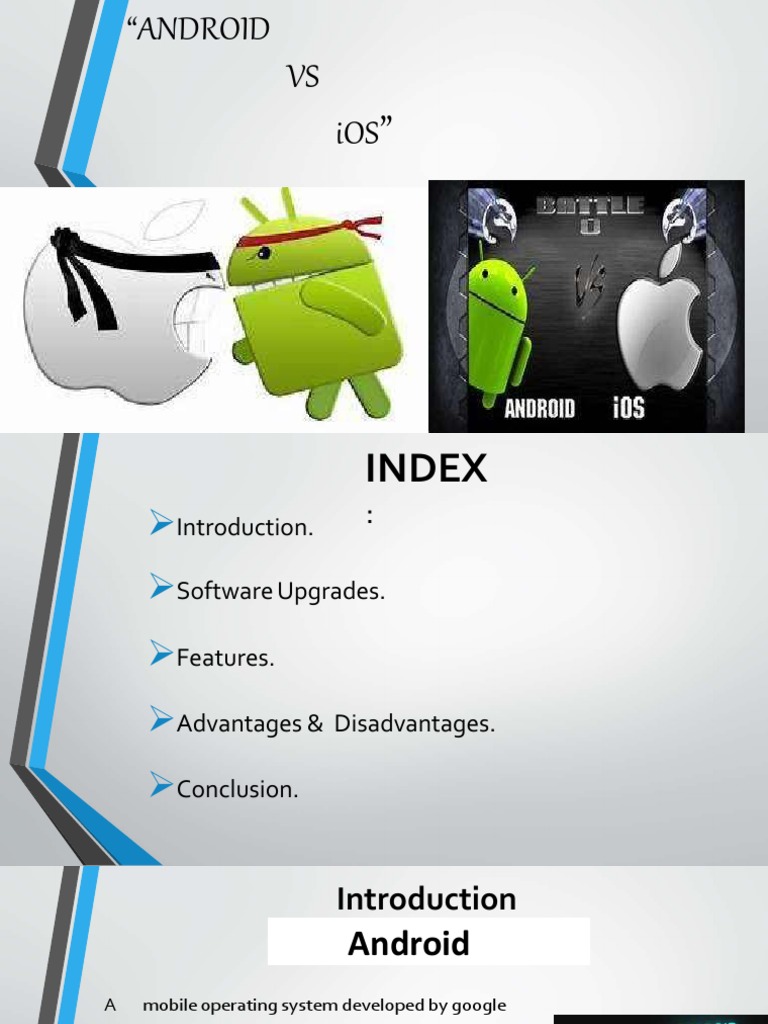 Android VS iOS Yashodhan Pagar | PDF | Android (Operating System) | Ios