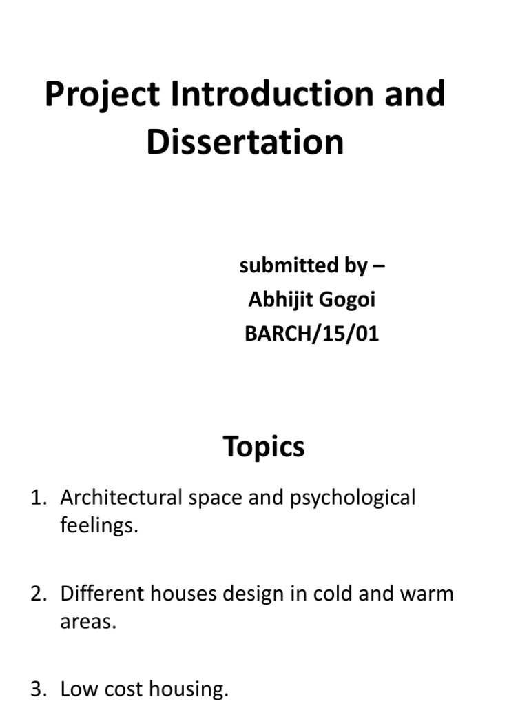 Project Introduction and Dissertation 2 | PDF | Climate | Design