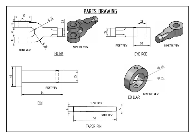 Parts of Knuckle Joint | PDF