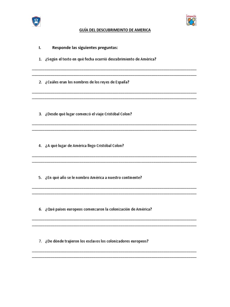 Guía sobre el Descubrimiento de América | PDF | Américas | Cristobal colon