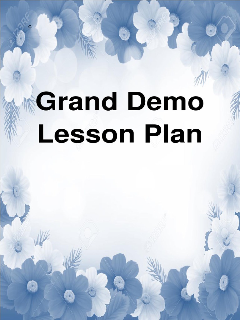 Grand Demo Lesson Plan | PDF | Computers