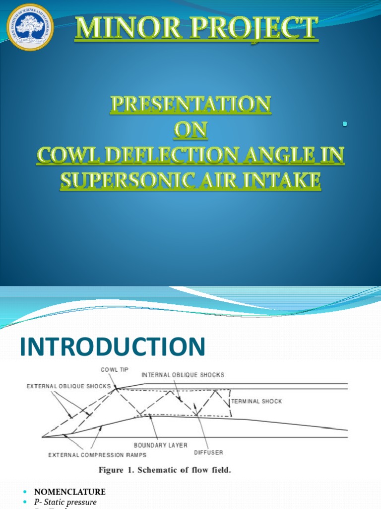 Minor Project PPT 1 | PDF | Mach Number | Aerodynamics