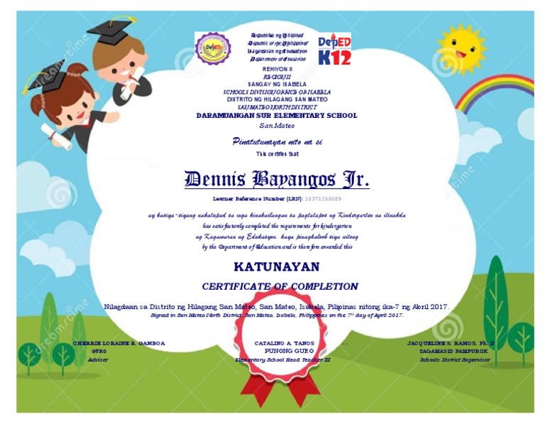 Example of Certificate of Completion | PDF