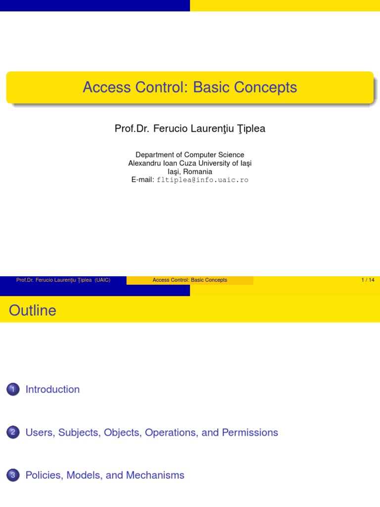 AccessControl 01 | PDF | Computer Access Control | Information ...