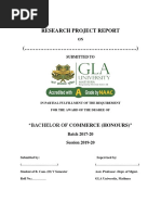 BBA Final Year 6th Sem Project Report. | PDF | Working Capital | Banks