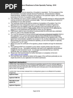 Alternative Certificate of Foundation Competences 2020 | PDF | Medical ...