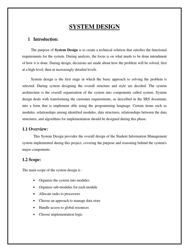 Student Information System System Design | PDF | Databases | Digital ...