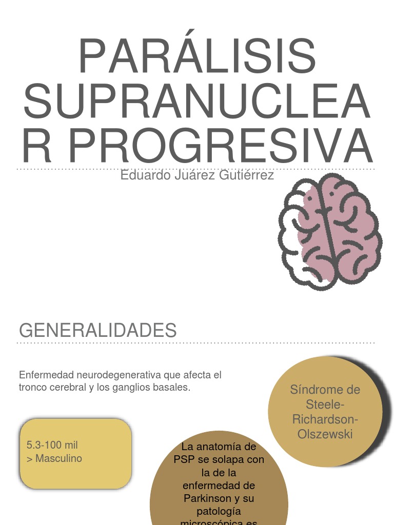 Síntomas de Parálisis Supranuclear Progresiva | PDF | Ganglios basales ...