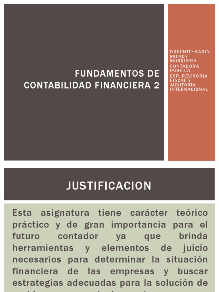 Fundamentos de Contabilidad II | PDF | Contabilidad | Contabilidad financiera