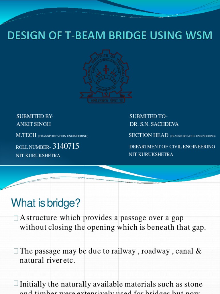 Design of Bridges | PDF | Bending | Bridge