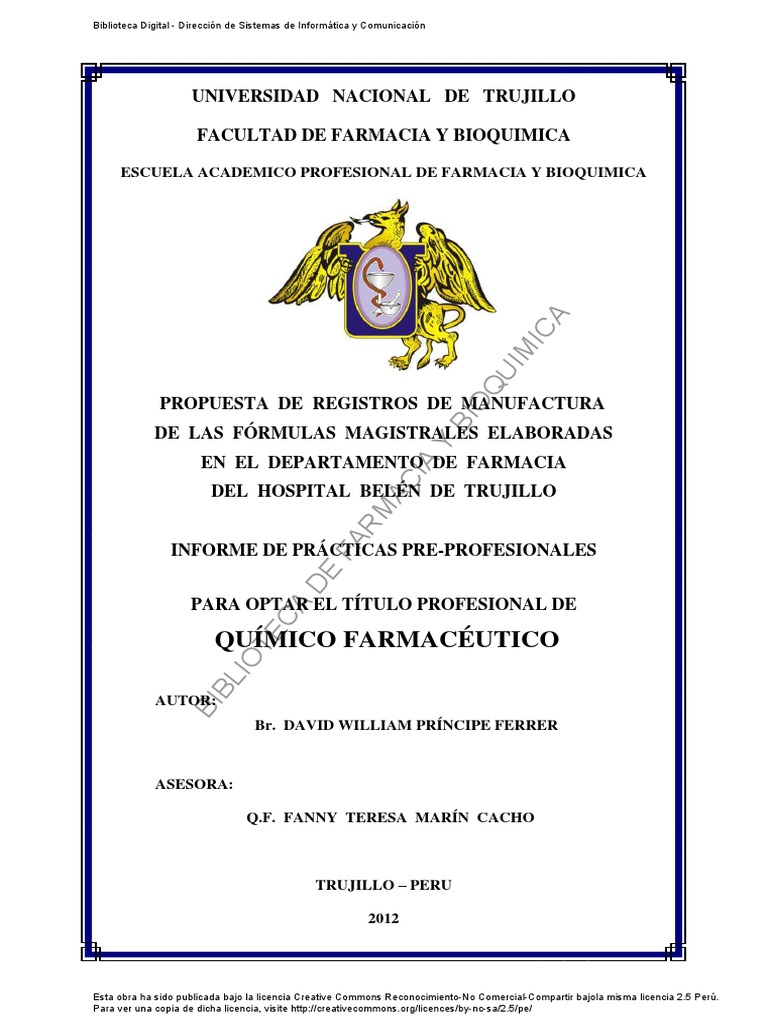 Formulas | PDF | Farmacia | Farmacéutico