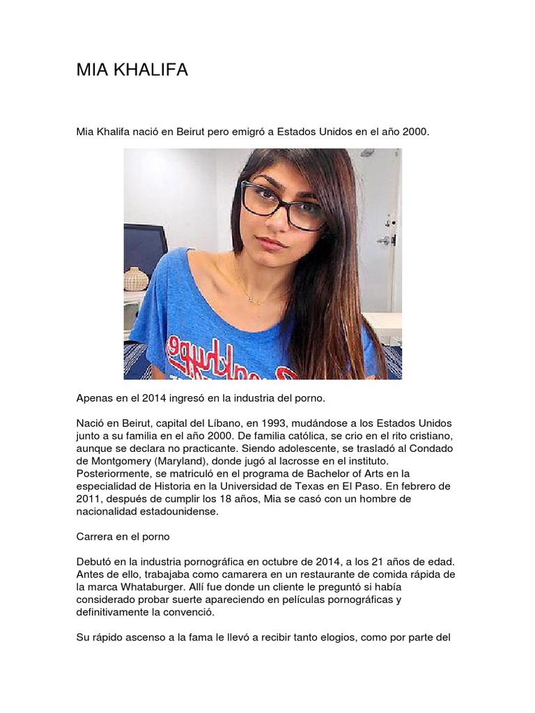 Mia Khalifa | PDF