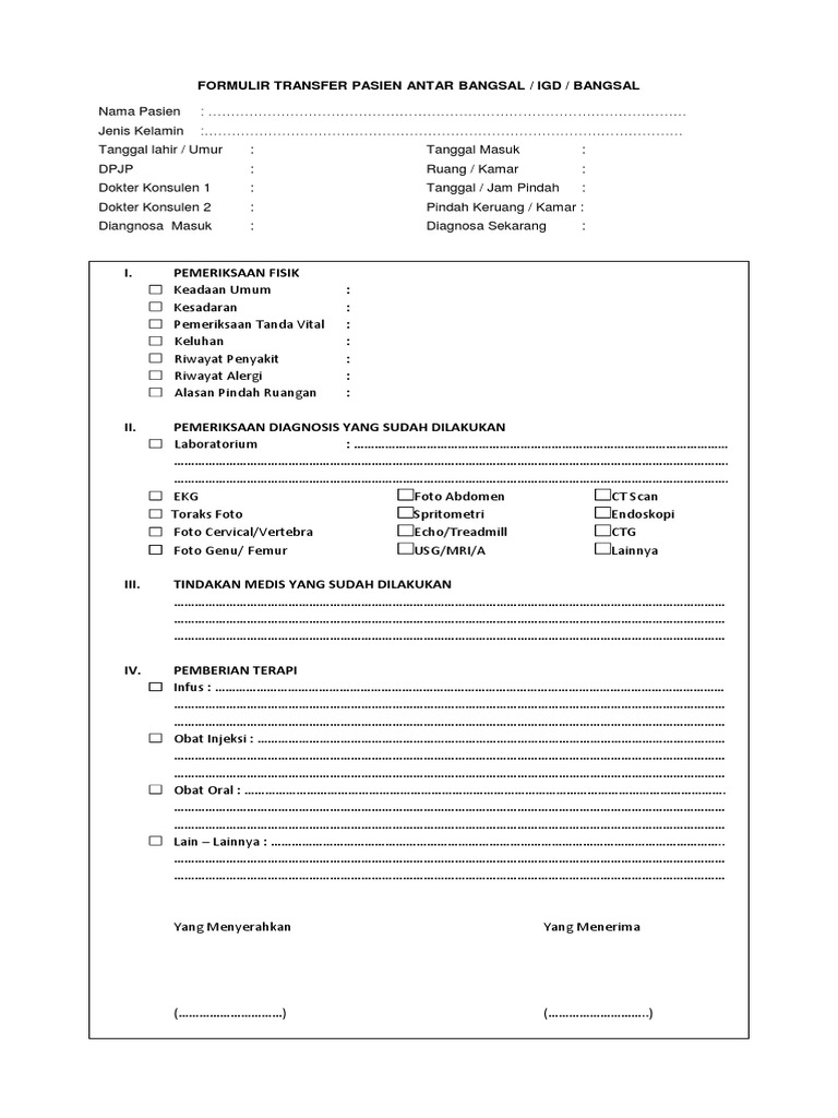 Lembar Assesment Bayi | PDF