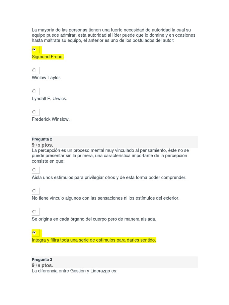 Examen Parcial Liderazgo | PDF | Planificación | Liderazgo Examen Parcial Liderazgo | PDF | Planificación | Liderazgo