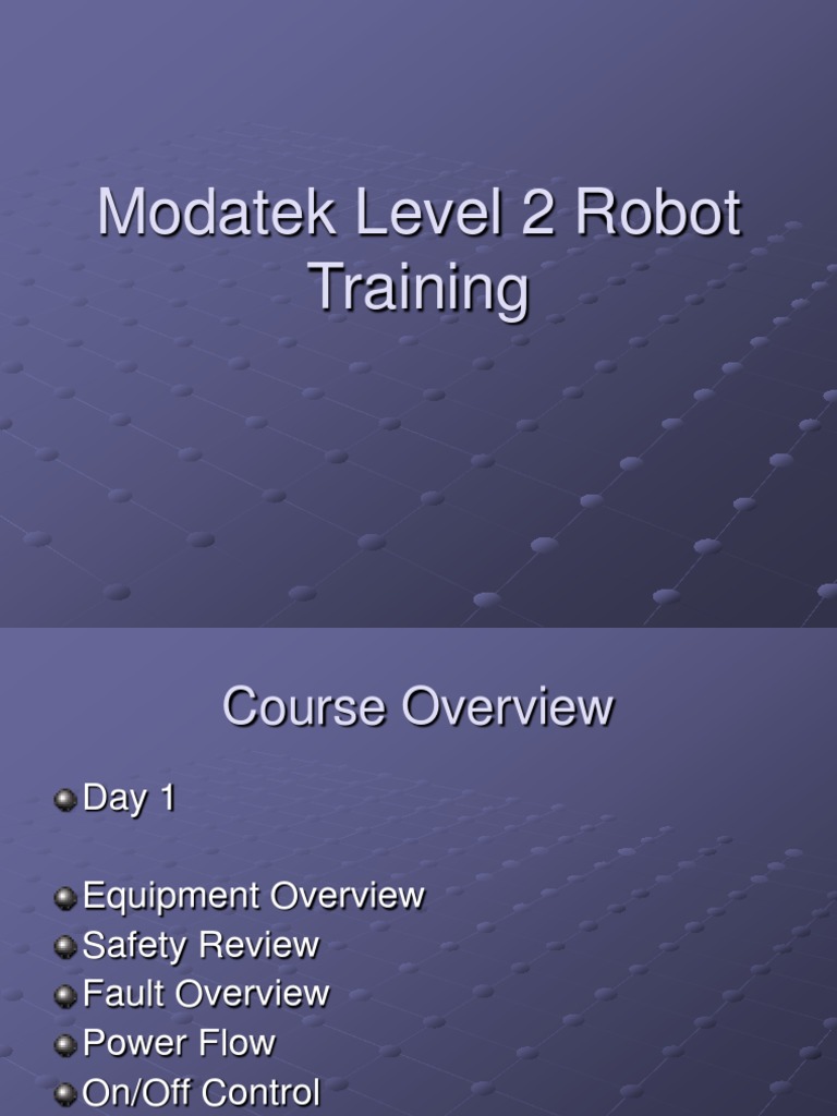 Modatek Level 2 Robot Training | PDF | Gear | Electrical Engineering