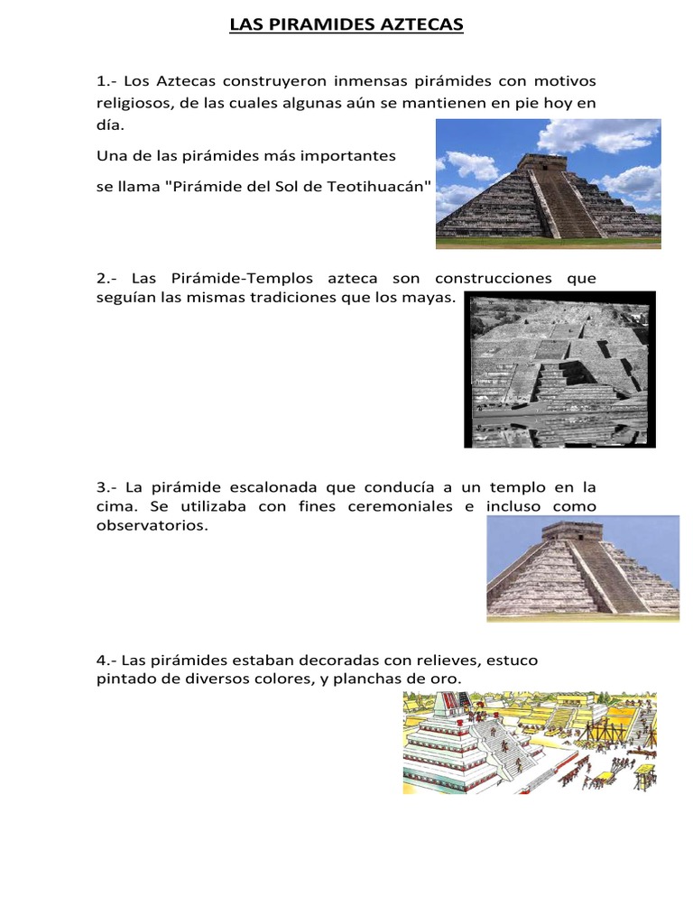 Esquema De La Pirámide Azteca