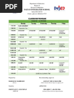 Class Program grade 4-6 SY2024-2025 | PDF | Learning | Teaching