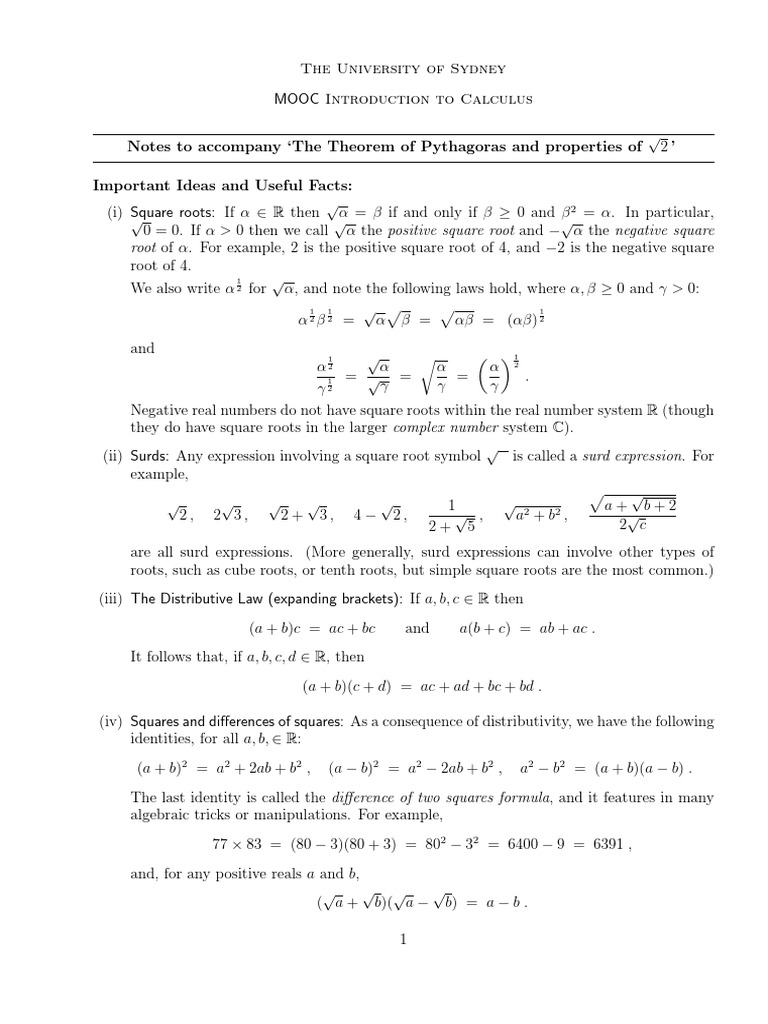 Pythagoras' Theorem | PDF | Fraction (Mathematics) | Elementary Mathematics