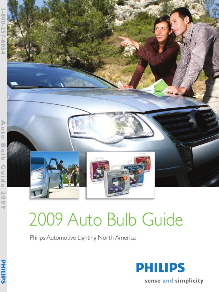 2009 Philips Auto Bulb Guide | PDF | Headlamp | Automotive Industry