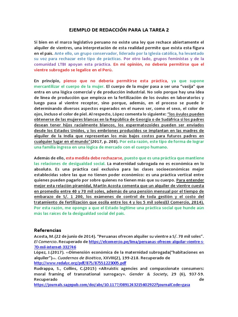 Ejemplo de Redacción | PDF | Perú