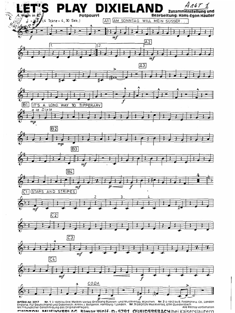 Let S Play Dixieland PDF | PDF