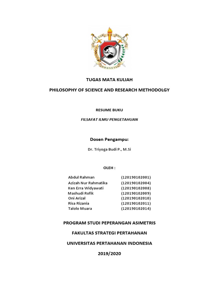 PSRM - Resume Buku Filsafat Ilmu Pengetahuan | PDF